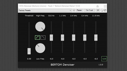Denoiser Is A FREE Noise Reduction Tool For Podcasts And Music