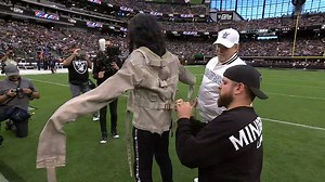 737K views · 5.1K reactions | Criss Angel stole the pregame show with this incredible straitjacket stunt to raise money for pediatric cancer research. Planet Hollywood Resort & Casino | Las Vegas Raiders | Facebook