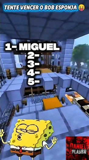 Se eu disser o seu nome você está fora, desafio do Bob! 😬 #bobesponja #quiz #quizchallenge #shorts
