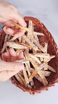 Three methods to make taro fries