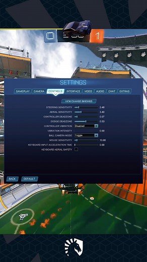 ATOW Rocket League Control and Camera Settings Overview
