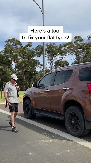 Convenient Flat Tyre Solution! 🛞💨