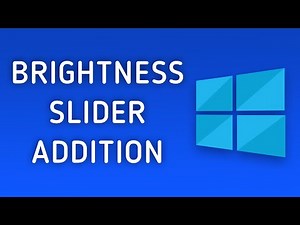 How to Add Brightness Slider in Notification Center in Windows 10