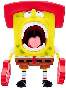 Super7 Spongebob Squarepants KAH-Rah-Tay Spongebob - 3.75" Spongebob Action Figure Classic Cartoon Collectibles and Retro Toys