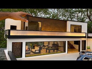 How To Make a Realistic Luxury Mansion House Model 1/18 Scale | Part 1 | Miniature Homes