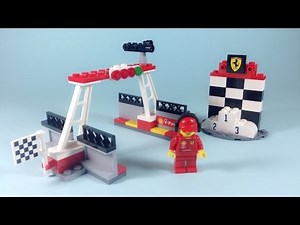 Shell Lego Finish Line and Podium Building Instructions (Set 40194)
