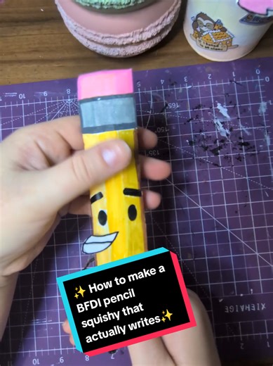 BFDI Pencil Squishy Craft Tutorial