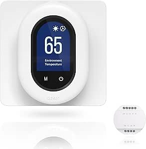 CLEVAST Smart Thermostat for House - Programmable Wi-Fi Thermostats for Home, Digital Thermostat Compatible with Alexa and Google Assistant, DIY Install with C Wire Adapter, White