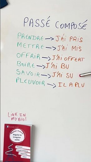 Practice your French with these irregular verbs in the passé composé