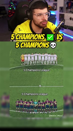 5 Champions League titles then vs now 💀 #realmadrid #barcelona #ronaldo #lamineyamal #lacobra #da...
