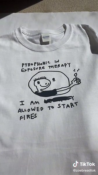 go to therapy kids, it works. pyrophobic to pyromaniac in just a few short weeks #fire #pyromaniac #pyrophobia #illustration