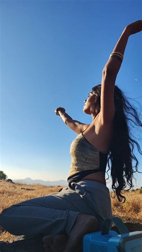 Purnima Jadhav on Instagram: "Indigenous melodies transport me to a realm of harmony with the loving essence of Pachamama💓🛸🌍🔱"