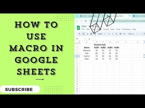 How To Use Macro In Google Sheets