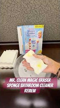 Mr. Clean Magic Eraser Sponge Bath Cleaner #amazon #cleaningtips #bathroomcleaning #magiceraser