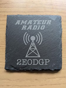 Engraved Slate Coaster, Radio Call Sign, Ham Radio Gift - Etsy UK