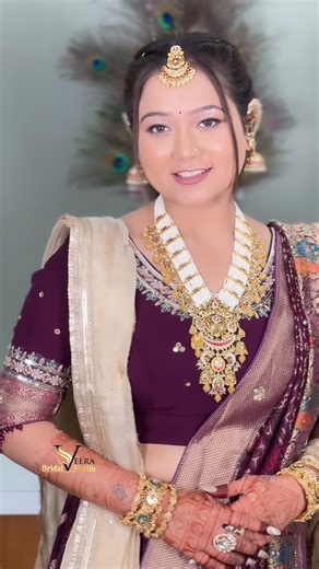 Manisha Bhimani on Instagram: "Natural glow under the mandap lights ✨💜 Done by @veera_bridal_studio #newhairstyles #weddinghair #weddinghairstyle #weddingmakeup #weddingaccessories wedding indianwedding hairandmakeup suratmakeupartist surathairstylist weddingphotography weddinghairtutorial suratfashion gujratiwedding weddingplanning weddingplanner hairstyles hairs hairstyleoftheday hairstylevideo wakeupandmakeup makeuplover braid braidedhairstyles braidstyles @veera_bridal_studio @wedding_gujar