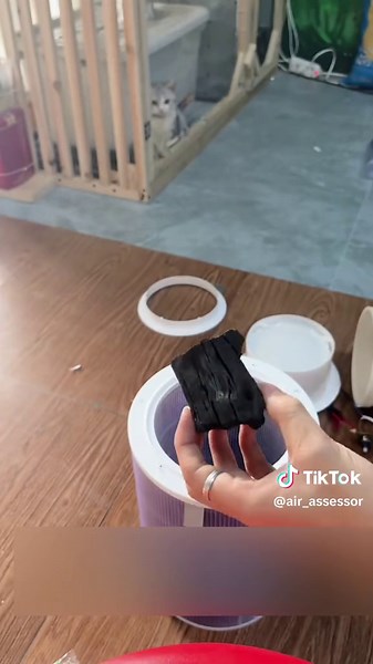 Make a simple version of air purifier. #airpurifier #aircleaner #healthyliving #freshair #homelife #homeappliances