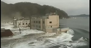 Tsunami Hitting Miyako City