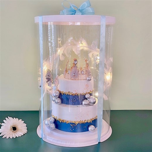 Tall Clear Round Cake Box Set,12’’d X 17.8’’ H,transparent Gift Cake Boxes,display Container for Tiered Cakes,wedding,birthday,christmas - Etsy