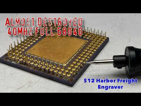 Attempting repair of a full 40MHz 68040 CPU for a battery-damaged Macintosh Quadra 840AV