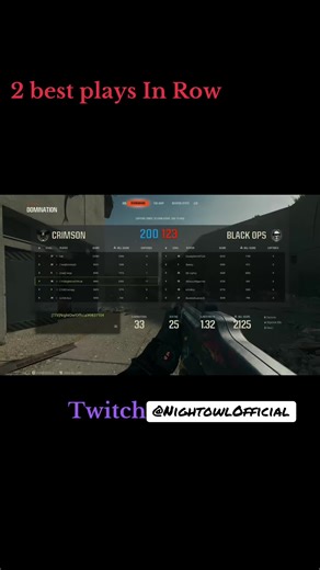 2 best plays in A Row Call of duty black ops 6 Twitch@nightowlofficial