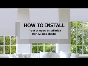 How to Install Cordless Cellular Shades-Inside Mount& Outside Mount
