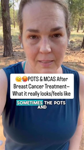 After breast cancer, my body never went “back.” Chemo, surgeries, and implants set off POTS and MCAS—and that’s when I finally realized I also had Ehlers-Danlos Syndrome (hEDS).😑 Now even light exercise can trigger dizziness, flushing, and full-on meltdowns. Some days I can push through a short walk in the shade; other days, just standing upright or being in the sun sets me off. Then I spend the rest of the day—or several—recovering.🫠 It’s been a tough adjustment, trying to find balance betwee