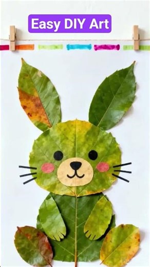 Creative Leaf Art for Kids | Preschool Craft #kidslearning #educational 🏆