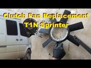 Viscous Clutch Fan Replacement Without Removing Radiator T1N Sprinter