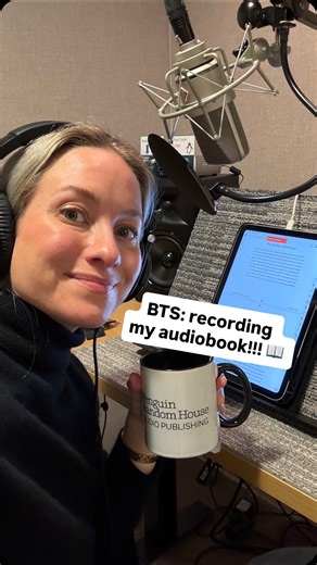 AdviceWithErin | Career & Life Advice on Instagram: "Recording my audiobook 🥹 💬 type “BOOK” to pre-order my book AND download my free PDF of the 17 *best* power phrases from The Secret Language of Work (free + immediate!) I didn’t write a book to write a book. I wrote a book because i wanted to create something people LOVED so much they passed it around to all their friends. A little book with career advice that makes you laugh, feel seen, and feel more confident — that’s my thing. A little bo
