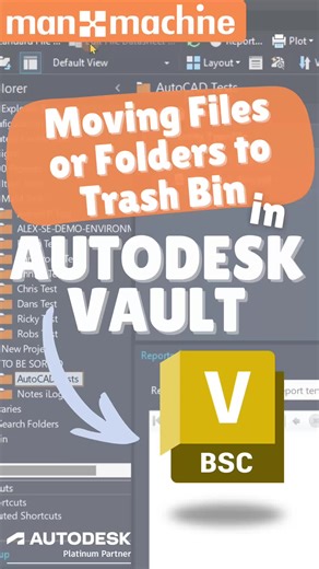 Did you know you can move files and folders directly to the trash bin inside Autodesk Vault? Managing data in Vault doesn’t have to be complicated. In this quick video, I walk through how to safely move files and folders to the trash bin - helping you keep your Vault environment organized while maintaining control and traceability. 🔹 Reduce clutter. 🔹 Maintain data integrity. 🔹 Improve overall Vault management. Whether you’re an Autodesk Vault user, CAD manager, or administrator, this is a si