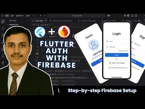 Firebase Auth Setup in Flutter 2025 🔥 | Setup in Hindi (Part 1) | Flutter Firebase Masterclass
