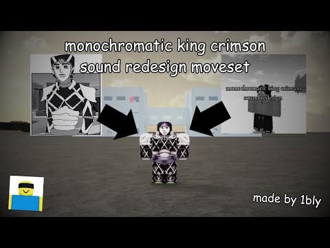 MONOCHROMATIC KING CRIMSON MOVESET | JJS SKILL BUILDER