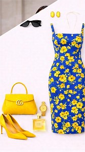 Bold blooms, bright energy ✨ Stepping out in colour that turns heads and confidence that speaks for itself 💙💛 Would you wear this look for brunch or a summer event? #FashionExpressions #BoldStyle #ColourConfidence #FloralDress #StatementStyle #ChicAndClassy #SummerStyle #StyleInspo #WearTheColour | Fashion Expressions and Ideas