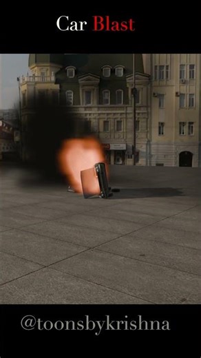 Car Blast animated Video in blender