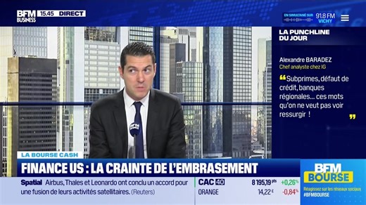 La bourse cash : « Subprimes, défaut de crédit, banques régionales…ces mots qu’on ne veut pas voir ressurgir ! » - 20/10