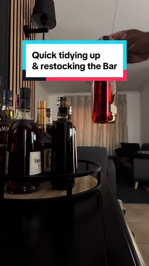 Restocking My Mini Bar: Quick Tidying Up Tips