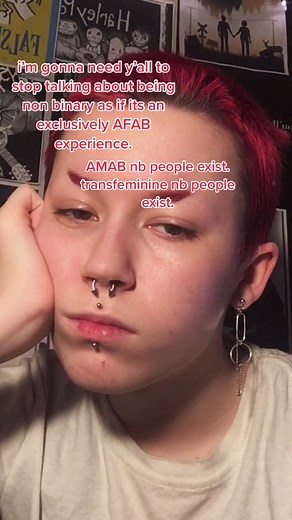 saw a video that pissed me off so. yeah #trans #transgender #transmasc #transfem #nonbinary #nby