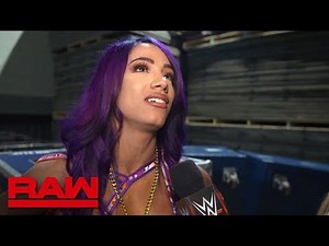 Sasha Banks holds back tears following the WWE Evolution announcement: Raw Exclusive, July 23, 2018