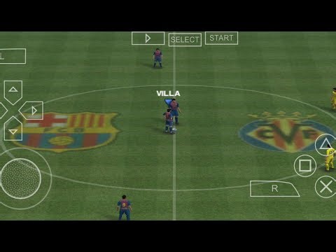 PES 12 | Barcelona Vs Villarreal CF | eFootball PPSSPP Gameplay