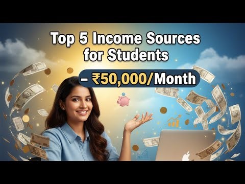 💸 Top 5 Income Sources for Students | Earn ₹50,000+ per Month