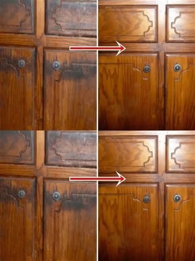 How to Effortlessly Remove Dirt and Grease from Wood Kitchen Cabinets.‍ 😊 👌 | Majestic World