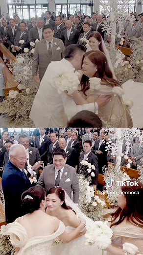 Enchanted Winter Wedding Walkdown with Snowy Trees | Gideonized