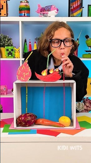 Ultimate FRUIT Matching Game 😁💔 Challenge in a Cardboard Box 🍉🌶️🍋