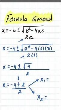 ✍️ Así se aplica la fórmula general paso a paso | Ecuación de segundo grado