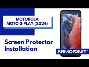 Motorola Moto G Play (2024) MilitaryShield Matte Screen Protector Installation Guide by ArmorSuit