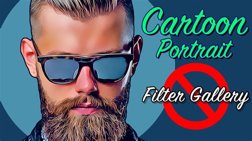 Photoshop: How to create a cartoon portrait without the filter gallery & oil paint!