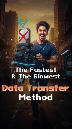 Joyal Siby on Instagram: "💾🐌 Sneakernet: When Walking Beats the Internet Sneakernet is the gloriously low-tech method of transferring data by physically carrying storage—USB drives, hard disks, CDs, even floppy disks—from one computer to another. No Wi-Fi, no LAN, no Bluetooth. Just legs, wheels, and gravity. The name says it all: sneakers + network. Here’s the twist—Sneakernet is often faster than the internet. Moving terabytes of data across town over a network can take hours, but putting it