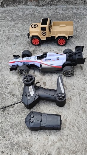 Best 2 RC lighting truck VS RC Formula Car testing #rccar #therctoy2m #shorts