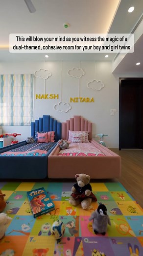 As interior designers in Bangalore, we prioritize creating kids rooms as spaces that exude vibrancy through playful colours and lively accents. Our designs aim to cultivate a space where imagination thrives, integrating soothing elements that evoke a sense of joy and comfort. From vibrant hues to curated toy displays, every detail is crafted to foster an environment that sparks creativity and delight for them. #karighars #bangaloreinterior #kidsroomdesign #vibrantspace #playfulcolor #kidsroom #i